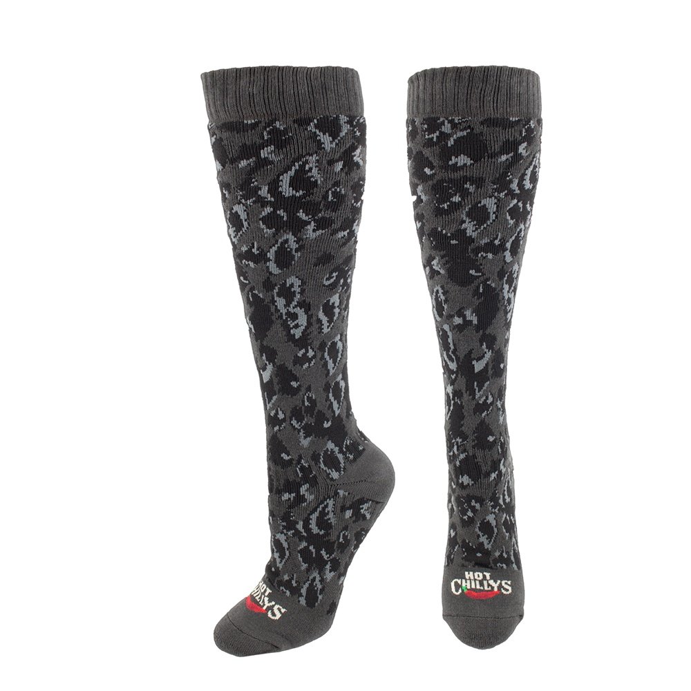 Hot Chillys Black Painted Animal Ski Sock (Women's) | Peter Glenn